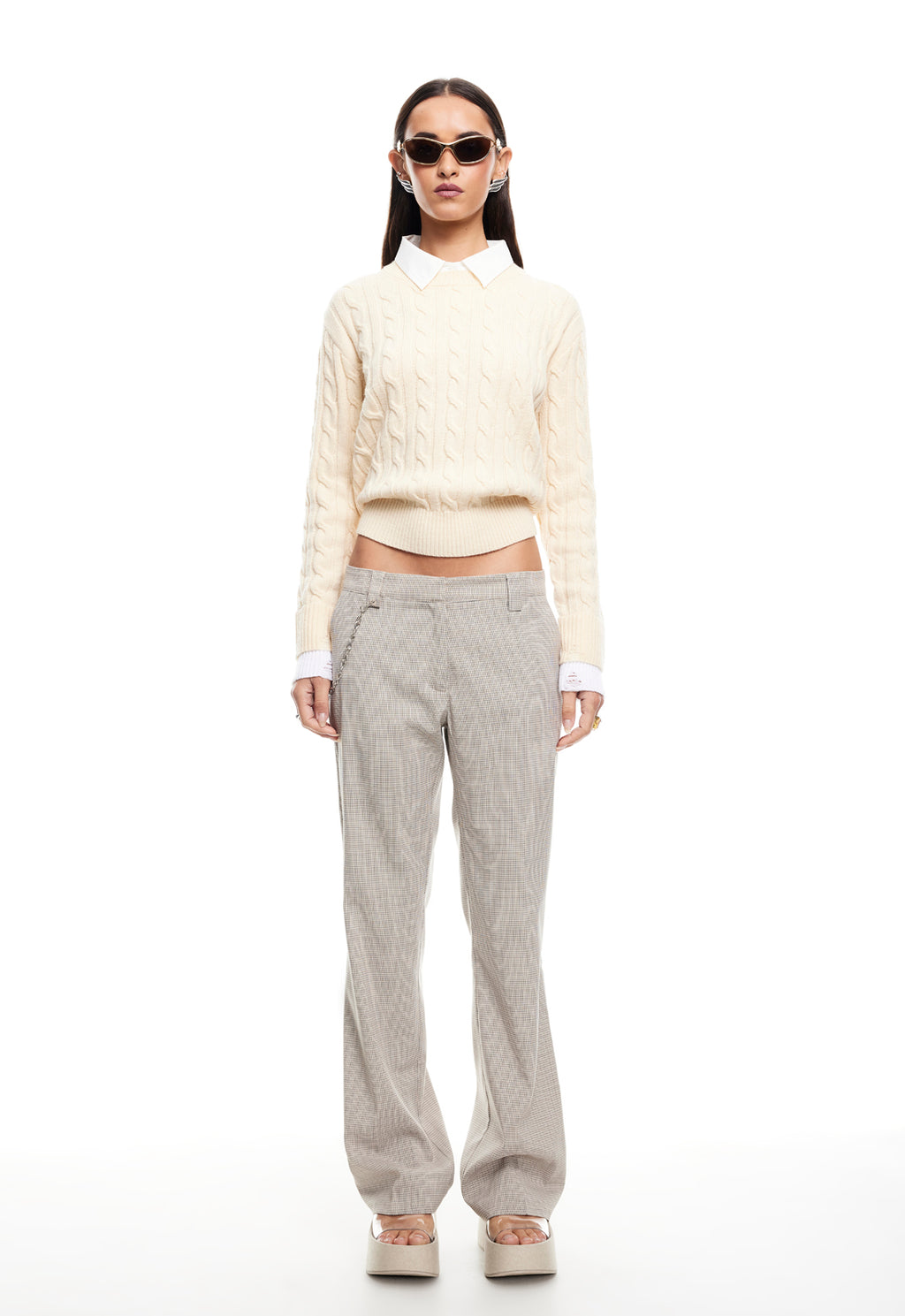 COASTAL CABLE KNIT - CREAM – LIONESS FASHION